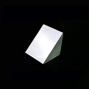 Optical Glass Triangular Prism，Right Angle Prisms for Teaching Light Spectrum Physics and Photo Photography Prism Optical K9 Testing Instrument, 15mm