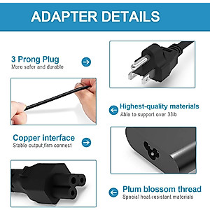 65W Type C Power Adapter Charger for Dell Latitude 12 13 5179 5285 5289 5290 5295 5590 5300 7569 7490 7480 7400 7370 7390 E7370, 2-in-1 Series 7400 7391 7390 5290