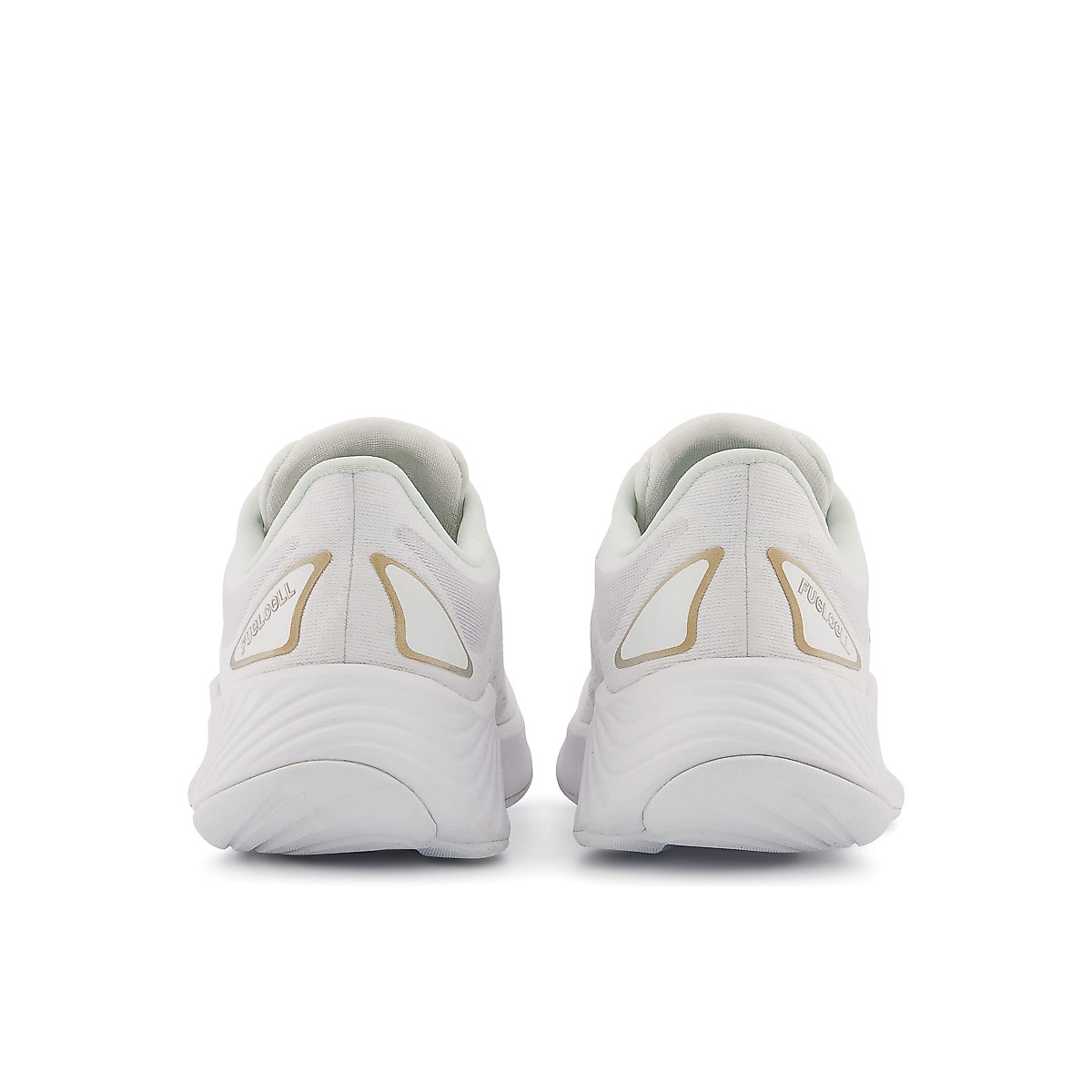 New Balance Women's FuelCell Prism V2 Running Shoe, White/Light Gold Metallic/White, 6 Wide