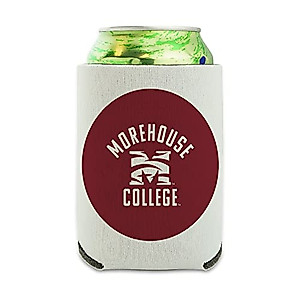 Morehouse College Maroon Tigers Logo Can Cooler - Drink Sleeve Hugger Collapsible Insulator - Beverage Insulated Holder