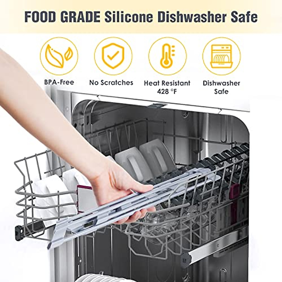 Triangle Roll-Up Dish Drying Rack - Small Foldable Silicone Coated for Sink Corner, Stainless Steel Over Sink Organizer, Drainer Caddy and Space Saver for Multipurpose Kitchen Storage (Gray)