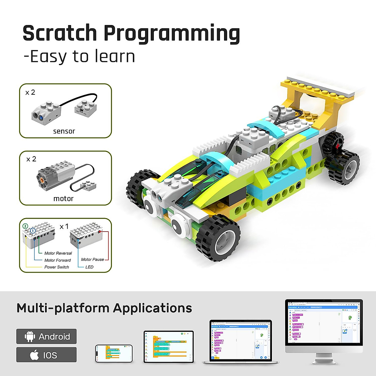 Coding Robot Kit for Kids Ages 6+, 200+ in 1 APP Control Dinosaur Robot Toy, Educational Scratch Programming Robotic Kit with 47 Video Courses,Birthday for Boys Girls(600 Blocks)