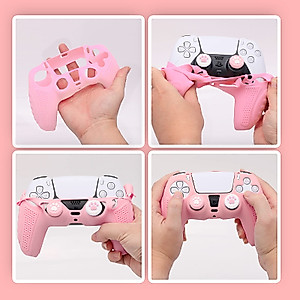 PS5 Silicone Controller Case, Pink PS5 Controller Skin, PlayStation 5 Controller Skin - Light Pink