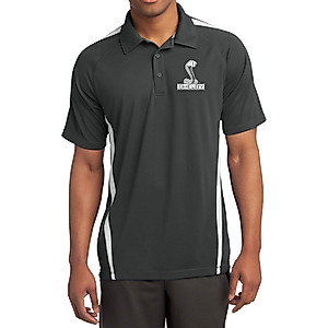 Ford Shelby Cobra Pocket Print Colorblock Polo, Iron White 4XL