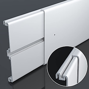 gulrear Portable air Conditioner Window kit Universal Portable AC Window Vent kit with 4 Plates Seamless Slot Style Portable ac Window kit Adjustable Length from 20" to 62" Suit for 5.0" Exhaust Hose