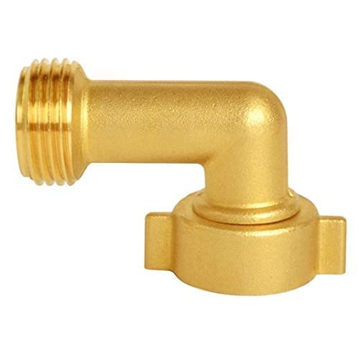 ANPTGHT 90 Degree Hose Elbow RV Water Hose Connectors and Fittings Solid Brass Garden Hose Accessories Heavy Duty Hose Pipe Adpater with washer