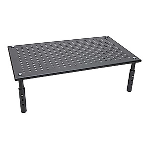 Tripp Lite Computer Monitor Stand, Adjustable Height, 18 x 11 in., Metal, Black (MR1812M)
