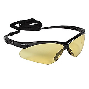 Nemesis Safety Glasses 3000359 (3 Pair) (Black Frame with Amber Lens)