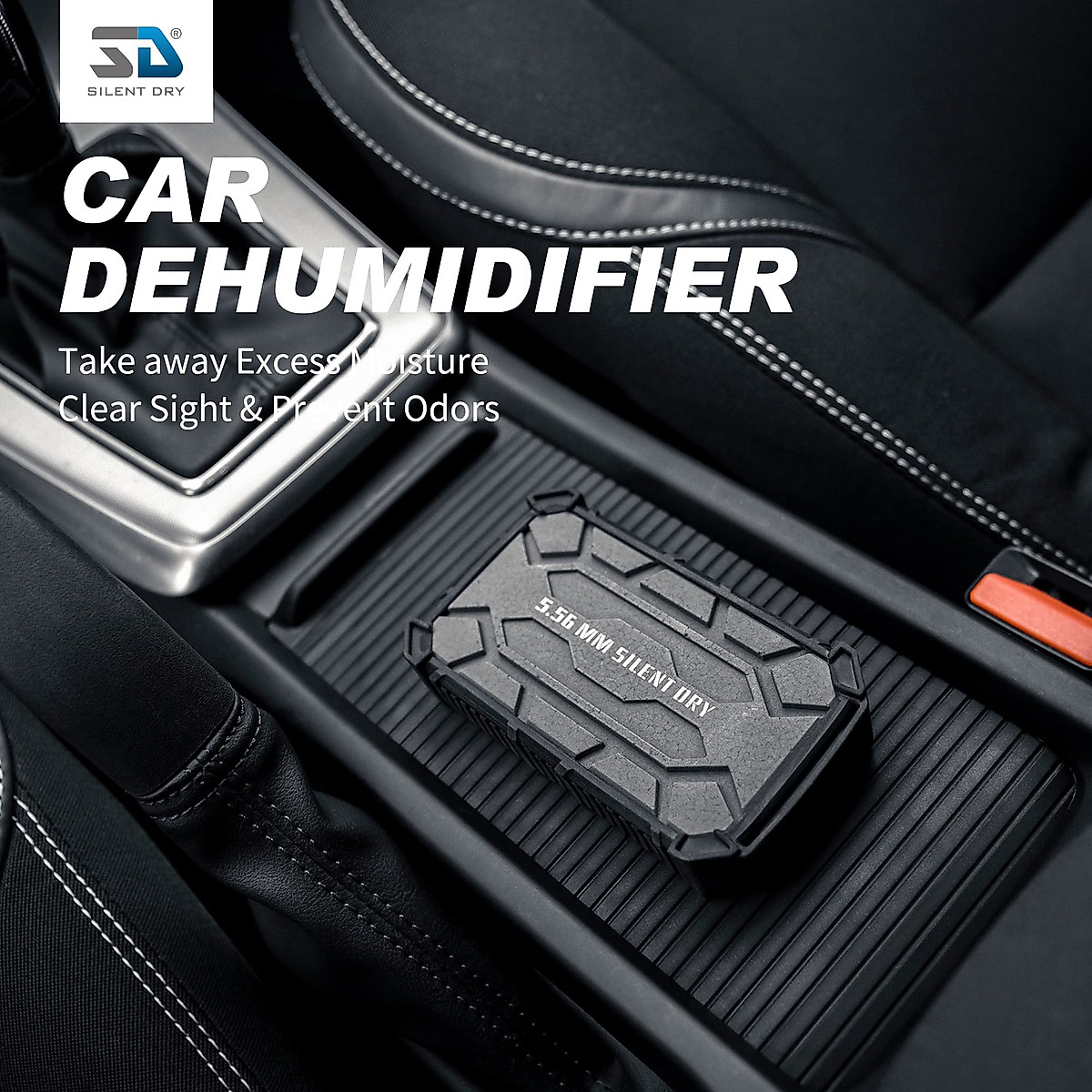 Silent Dry Gun Safe Dehumidifier, Reusable mini Portable Dryer effective for up to 20L, Fast renew and remover for Gun/Safe/Camera/Instrument, Pioneer, 1 piece (Swat Black)