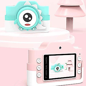 LKYBOA Kids Camera for Girls Gifts HD Screen Kids Video Camera Anti-Drop Children Selfie Toy Camera Mini Cartoon Child Yellow, Blue, Pink