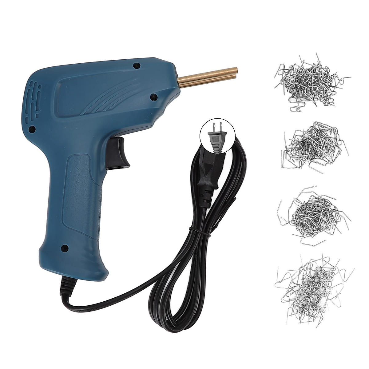 Biitfuu Portable Electric Welder Plastic for Repairing with 200 Welding Nails Electric Welder (US Plug 110V)