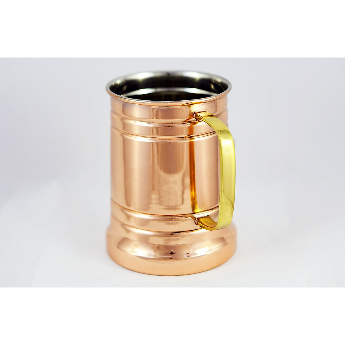 20 Oz Alchemade 100% Copper Stein - Renaissance Metal Tankard - Goblet/Mug For Beer, Cocktails, And Your Favorite Beverages - Keeps Drinks Cold Longer