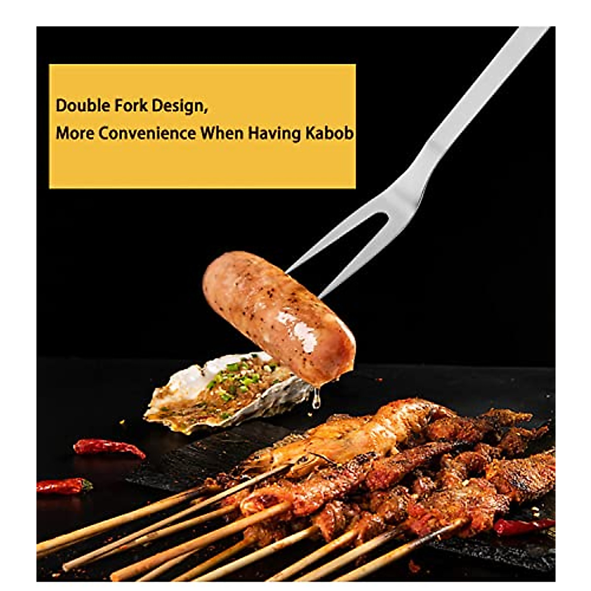 20Pcs Grilling Accessories BBQ Tools Set, Professional Stainless Steel Barbecue Tools Kit with Storage Bag for Outdoor Cooking Camping Grilling,Best Grill Gift for Men Women