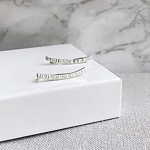 Rainify Silver Climber Earring, Handcrafted Hammered Ear Crawler, Sterling Silver Earrings