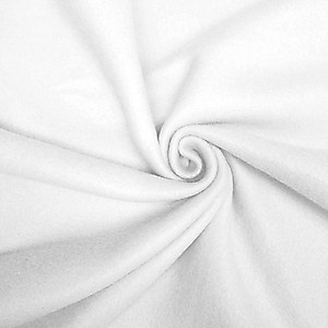 TL Care Fleece Blanket with Silk-Like Satin Trim, Soft, Warm & Cozy, White, 30" x 30" for Boys and Girls, Perfect for Baby Carrier, Stroller, Travel and Gifting