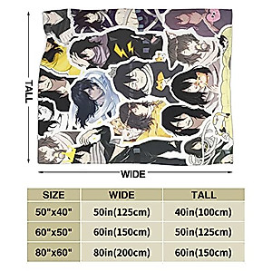 Blanket Aizawa Shota Soft and Comfortable Warm Fleece Blanket for Sofa,Office Bed car Camp Couch Cozy Plush Throw Blankets Beach Blankets