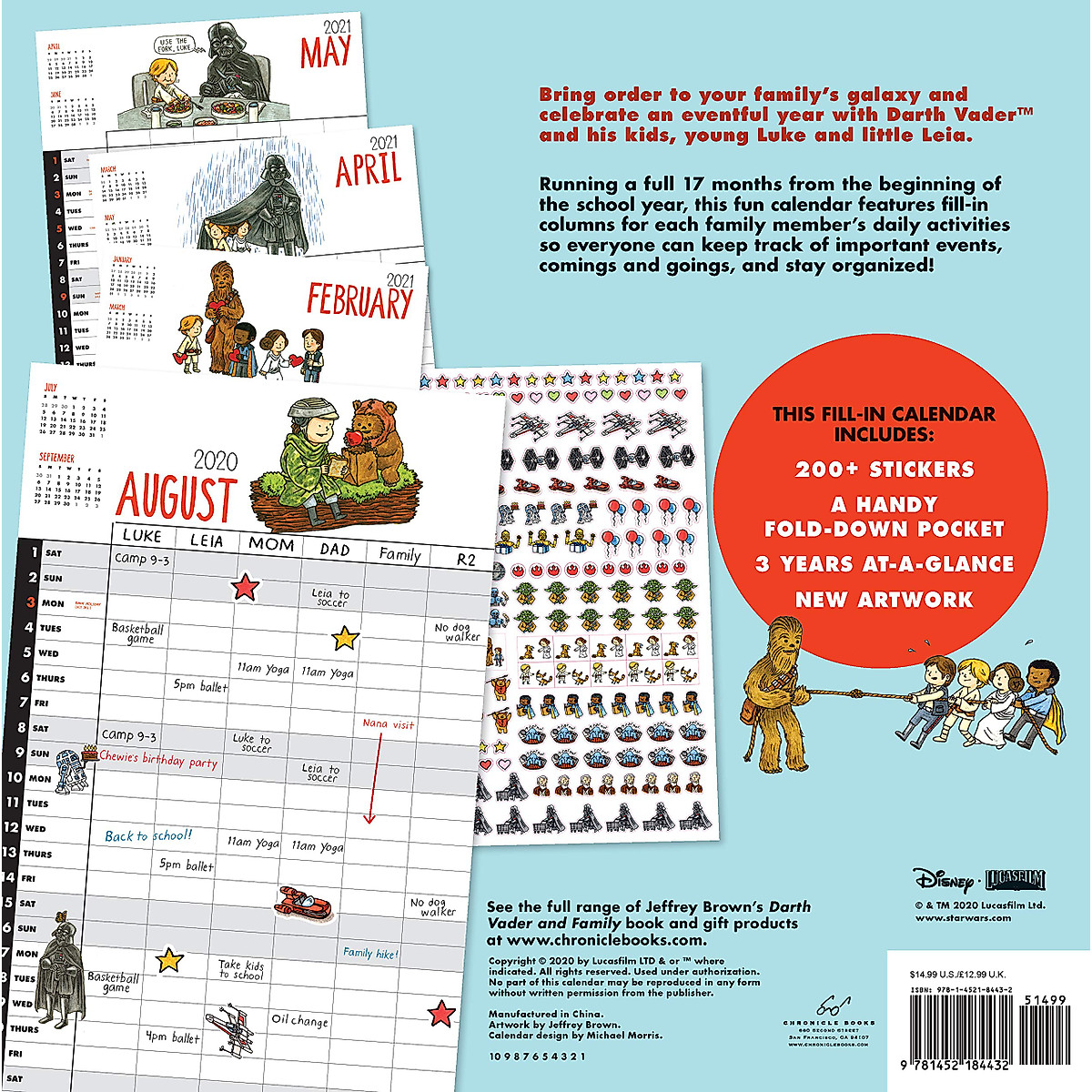 Darth Vader & Family 2021 Family Calendar