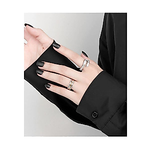 GEVOLCM Au750 Alloy Ring, Diamond Set Alloy Ring, Unique Snake Diamond Ring, Best Gift