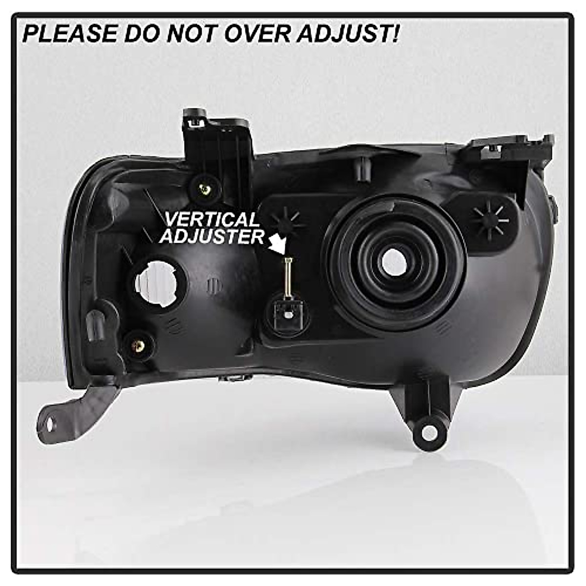ACANII - For 2001 2002 2003 2004 Ford Escape Black Housing Headlighs Headlamps Replacement Driver & Passenger