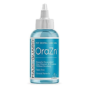 MAXIGUARD OraZn Pet Dental Care Gel for Dogs, Cats and Companian Animals (2oz), 4409-0