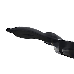 Superio Heavy Duty Plastic Dustpan with Comfort Grip Handle Black, Durable, Lightweight Multi Surface Dust Pan Easy Broom Sweeping, 10 inches Wide, 1-Pack