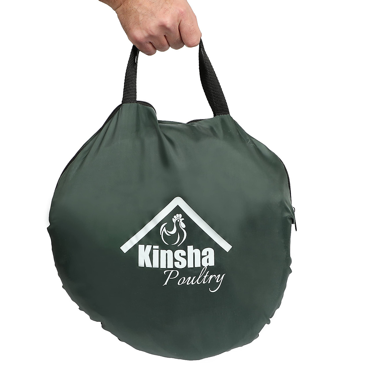 Kinsha Portable Chicken Coop Chicken with a New Upgraded Detachable Bottom Cover for Small Animals Foldable Outdoor Indoor Enclosure Chicken Pen- and Complete with a Feeder Bowl and Storage Bag