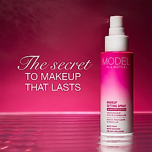 Model in a Bottle, Makeup Primer Original Setting Spray, Smooth, Matte Finish Finishing Spray, All Skin Types, 3.4 oz - 1 Pack