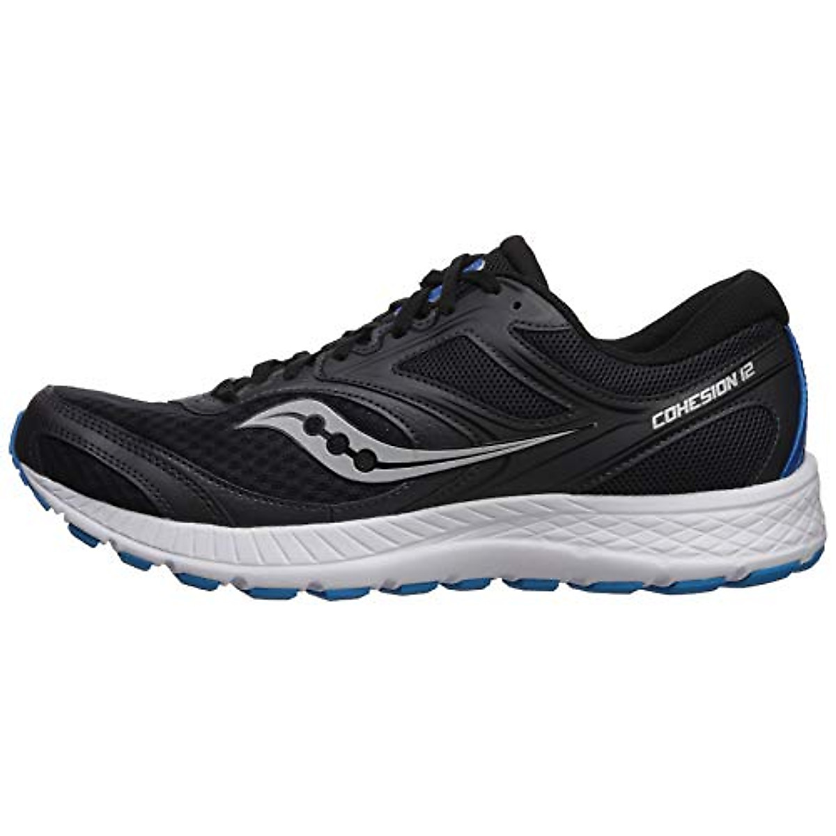 Saucony Men's Cohesion 12 Shoe Black/Blue 10.5 W