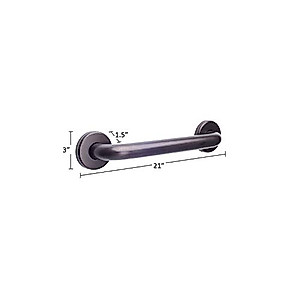 CSI Bathware Straight Grab Bar Bath, 18",1.50" Diameter Oil Rubbed Bronze