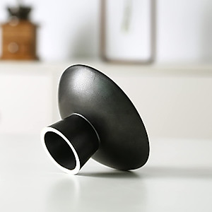 Porcelain Footed Bowl,Small Cute Snack Bowl for Ice Cream Dessert, Miso Soup, Side Dishes, Condiment (Black)