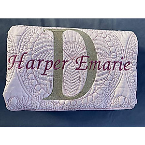 OllieByBeebz Personalized Baby Quilt Baby Blankets Monogrammed Blankets for Kids Baby Blankets for Boys Girls Embroidered Baby Gifts