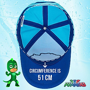 PJ Masks Catboy, Gekko and Owlette Toddler Baseball Cap (2-4T, Light-Blue)