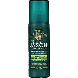 Jason Men's Calming Lotion and Aftershave Balm, 4 oz