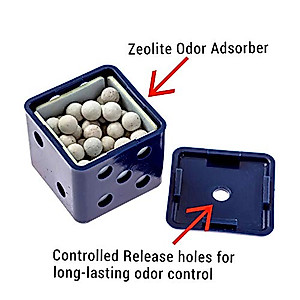 DeodorDice – Shoe Deodorizer – All Natural, Non Toxic Deodorizers, Sneaker Odor Eliminator Balls – Car Air Freshener With Zeolite For Shoes, Gym Bag, Locker, And Car – 6 Pack