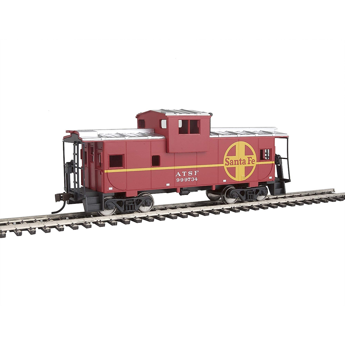 Walthers Trainline HO Scale Model Atchison, Topeka & Santa Fe Vision Caboose, Model:931-1503