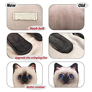 Openhahaha Cat Hand Towels for Bathroom,Cat Kitchen Towels Decorative Hand Towel,Hanging Cat Towel Washcloths Face Towels Absorbent Soft- Siamese Cat Towels for Cat Lover (Siamese Cat)