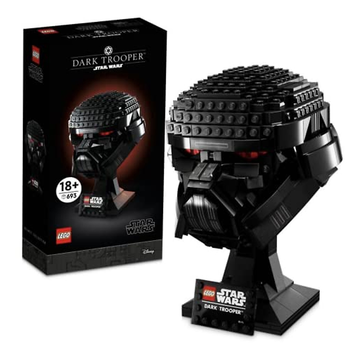 LEGO Star Wars Helmet Bust Building Set Collection + Grogu (Baby Yoda Keychain) Exclusive Bundles (Dark Trooper Helmet + Grogu (Baby Yoda) Keychain)