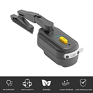 Shkalacar Motorcycle Helmet Windshield Wiper Rechargeable Waterproof Helmet Wiper Compatible with Most Visor