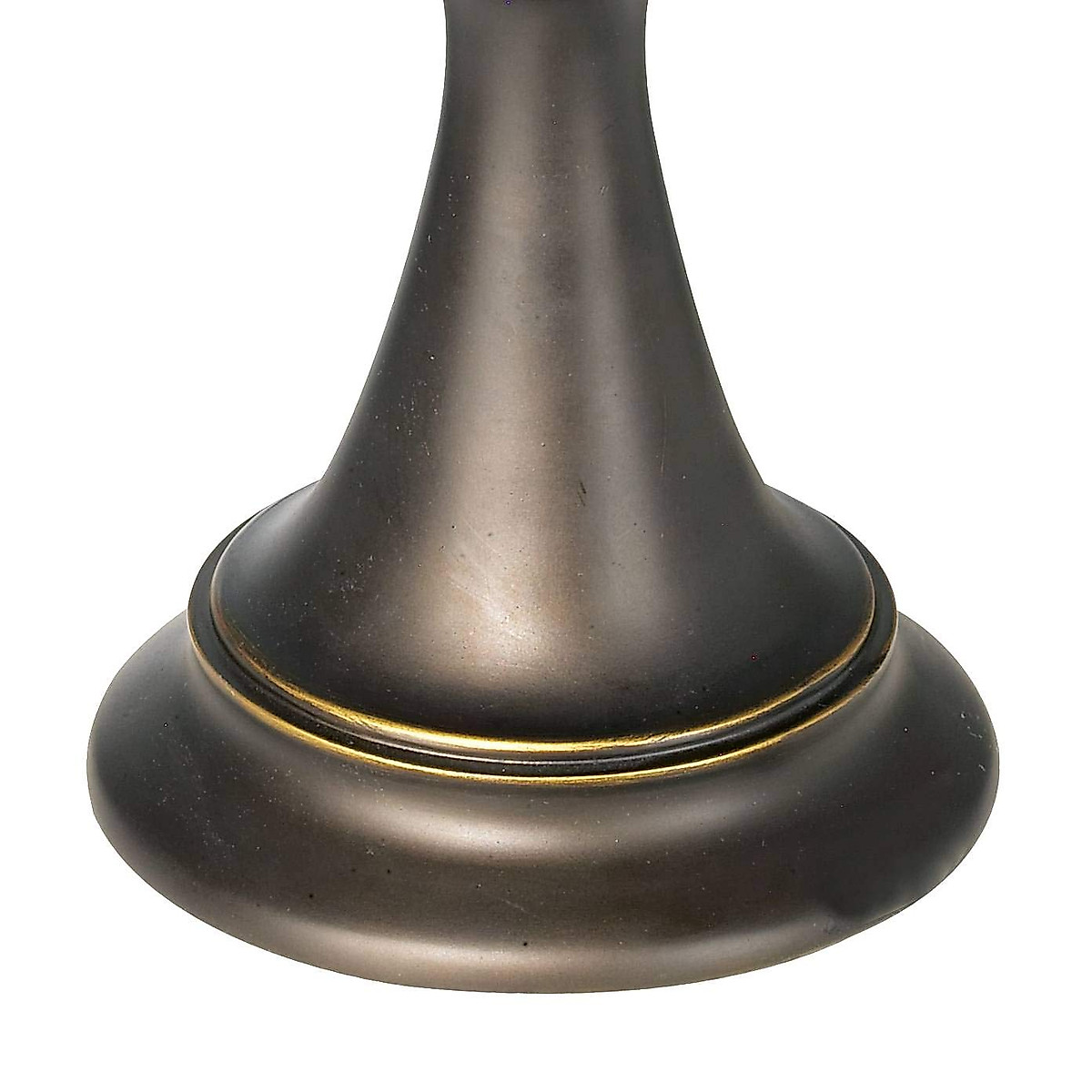 Regency Hill Haddington Traditional Piano Banker Table Lamp 16" High Antique Bronze Dark Brown Metal Alabaster Glass Shade Decor for Bedroom House Bedside Nightstand Home Office Reading