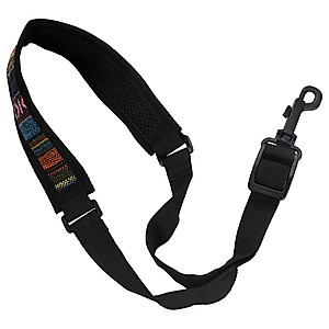 Saxophone Strap, Adjustable Single Shoulder Sax Strap Portable Cotton Neck Sax Strap(Folk Style)