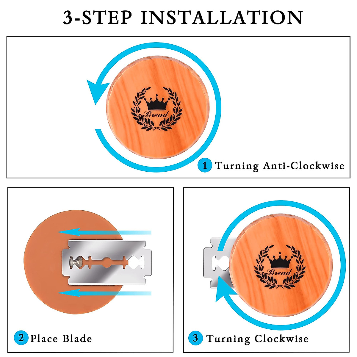 Bread Lame , Dough Scoring Tool Ufo bread lame cutter for scoring Homemade Dough Great Gift for Artisan Bread Makers Includes 5 Replaceable Razor Blades, Must Baking Tool for Bread Baking, DYUS-MBD1