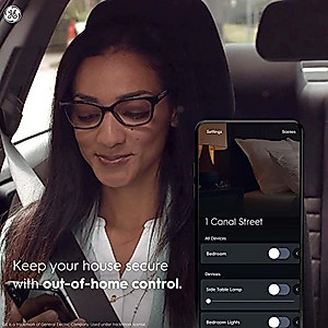 GE CYNC Smart Light Switch On/Off Toggle Style, No Neutral Wire Required, Bluetooth and 2.4 GHz Wi-Fi 3-Wire Switch, Works with Alexa and Google Home