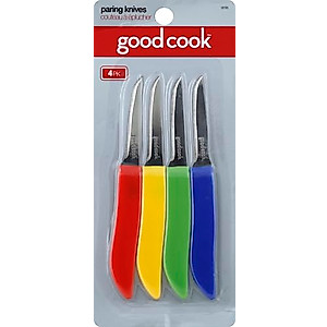 Good Cook 4-Piece Quick Paring Knife Set, multi-color, Small