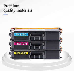TN310 Compatible TN310C TN310M TN310Y Toner Cartridge Replacement for Brother HL-4150CDN HL-4140CW HL-4570CDW Printer Toner (1C+1Y+1M).