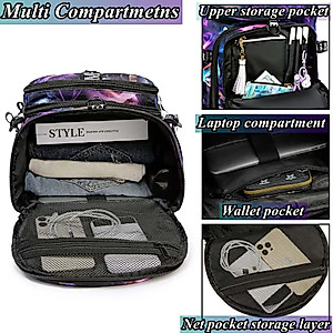 Gym Duffle Bag Backpack with Shoe Compartment,4 ways Travel Backpack for Women and Men,Multi-Functional Weekender bag with Waterproof Layer&Laptop Compartment for Fitness, Travel,Camping(Metallic)