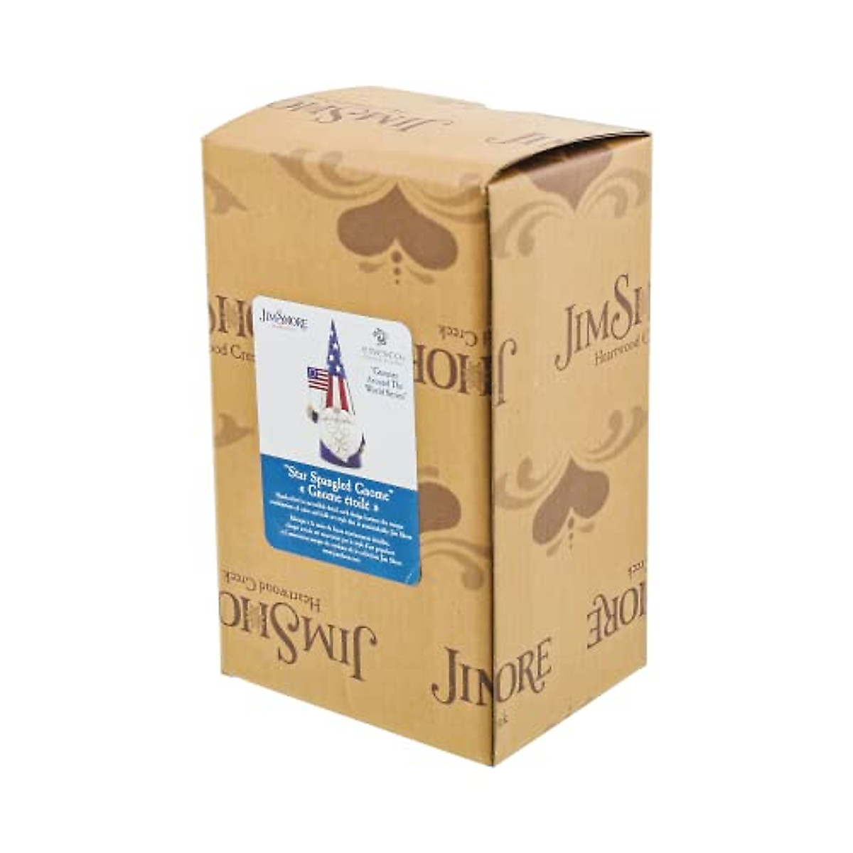 Enesco Jim Shore Heartwood Creek Gnomes Around The World American Patriotic Figurine, 5.5 Inch, Multicolor