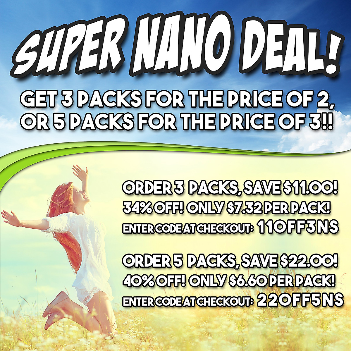 Nano Sponge Cleaning Sponges. Supersized Everyday Heavy Duty Household Kitchen and Dish Sponge. 2 Pack. 6 x 4