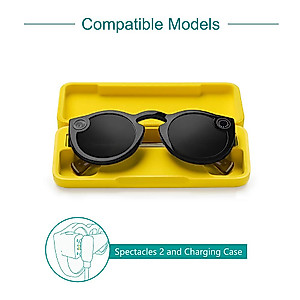 TUSITA Charger Compatible with Snapchat Spectacles 2 - USB Magnetic Charging Cable 5ft 150cm - HD Video Camera Sunglasses Accessories