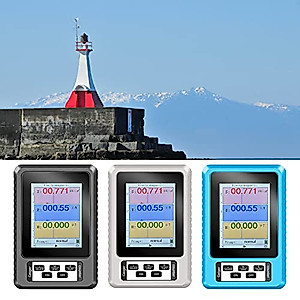 Handheld EMF Meter High Accuracy Digital Display Electromagnetic Field Radiation Detector Nuclear Dose Counter for Industry(White)