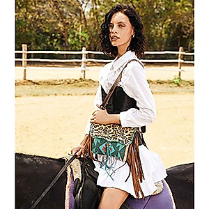 Myra Bag Drizzle Small Crossbody Leopard Aqua